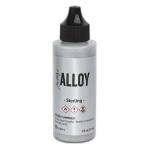 ranger tim holtz alloy ink - sterling 2 oz.