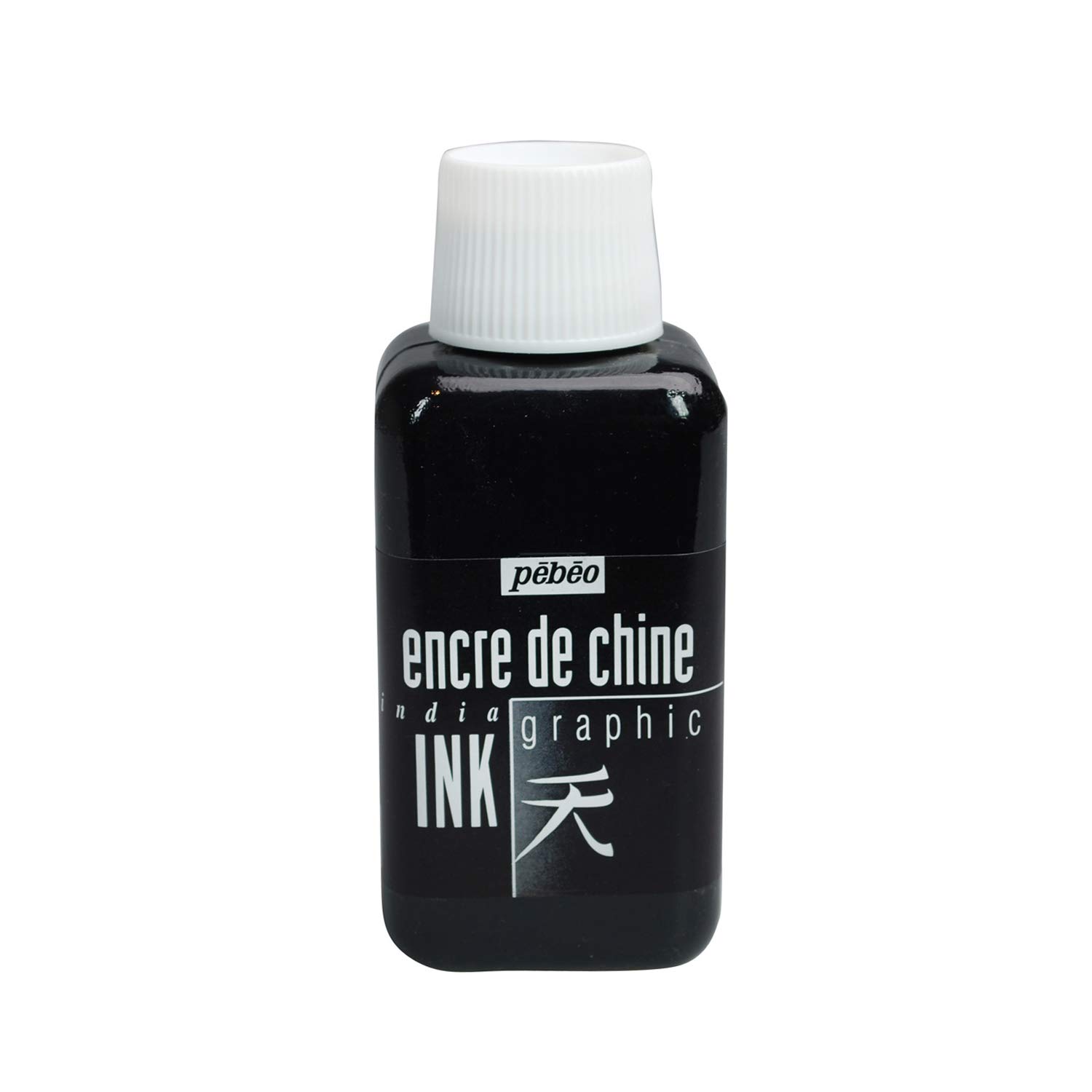 Pebeo Graphic India Ink, 250 ml Bottle Black