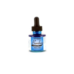 dr. ph. martin's bombay india (20by) ink bottle, turquoise