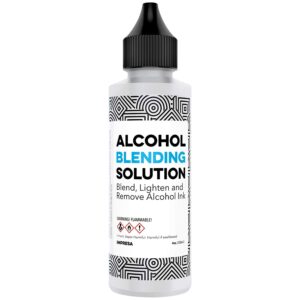 impresa alcohol blending solution - 4 oz - multipurpose solution that blends, lightens, and removes alcohol ink - compatible with all brands and adirondack® alcohol ink colors - painting supplies