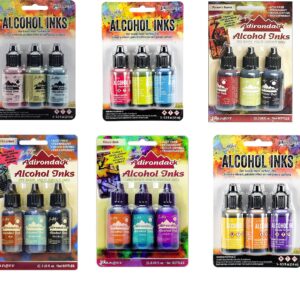 Ranger Tim Holtz Adirondack Alcohol Inks- Favorite Set Collection 18 Bottles