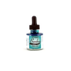 dr. ph. martin's bombay india ink (19by) ink bottle, 1.0 oz, aqua, 1 bottle