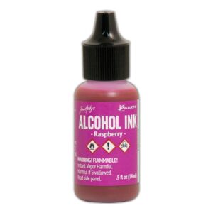 ranger tim holtz adirondack alcohol ink, raspberry, 0.5oz