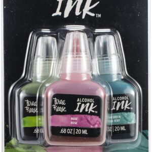 Momenta Brea Reese Alcohol Inks 20ml 3/Pkg-Kelly Rose/Ocean Green