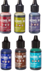 tim holtz - ranger - bundle of 6 adirondack alcohol inks - mariner and farmers market