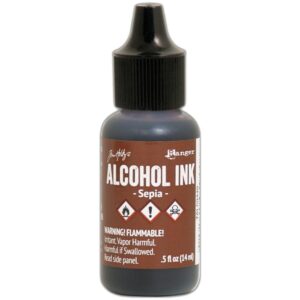 tim holtz alcohol ink sepia