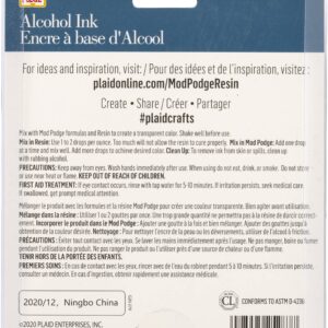 Mod Podge, Galaxy Alcohol Set of 2 .67 fl oz / 20 ml Kit, DIY Epoxy Resin Ink Supplies for Arts and Crafts, 25287