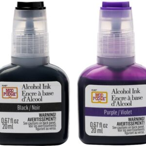 Mod Podge, Galaxy Alcohol Set of 2 .67 fl oz / 20 ml Kit, DIY Epoxy Resin Ink Supplies for Arts and Crafts, 25287