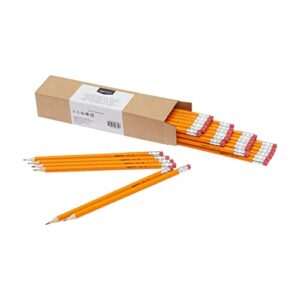 amazon basics woodcased #2 pencils, pre-sharpened, hb lead, 30 count, orange