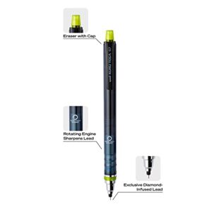 uni-ball Kuru Toga Mechanical Pencil with 0.7 mm Lead Refills & Pencil Erasers, HB #2