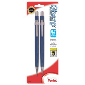 pentel® automatic sharp™ mechanical pencils, 0.7 mm, blue, pack of 2