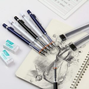 无 mechanical pencil 1.3mm HB lead pencils with refills and erasers sturdy lead Comfortable grip comfortble for writing