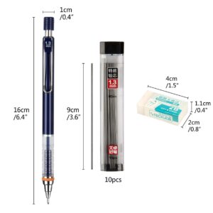 无 mechanical pencil 1.3mm HB lead pencils with refills and erasers sturdy lead Comfortable grip comfortble for writing