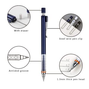 无 mechanical pencil 1.3mm HB lead pencils with refills and erasers sturdy lead Comfortable grip comfortble for writing