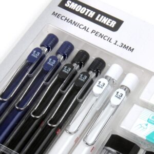 无 mechanical pencil 1.3mm HB lead pencils with refills and erasers sturdy lead Comfortable grip comfortble for writing