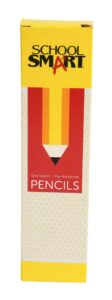 school smart number 2 pre-sharpened pencils, latex-free eraser, pack of 12