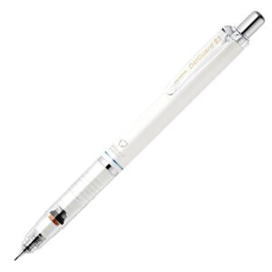 zebra delguard 0.5mm lead mechanical pencil, white body (p-ma85-w)