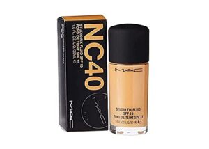 mac studio fix fluid spf 15 foundation nc40 30ml/1 oz