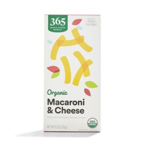 365 by whole foods market, organic macaroni and cheese, 6 ounce