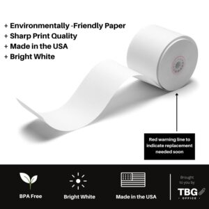 3 1/8” x 230' Thermal Paper Rolls - BPA FREE – MADE IN USA - Receipt paper rolls – Point of Sale Cash Register - Thermal printer paper - Credit Card Paper - for POS systems (1 Case - 10 Rolls)