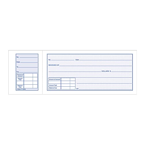 Adams Money Receipt Book With Stub, 5 15/16in. x 2 3/4in., Pack Of 5