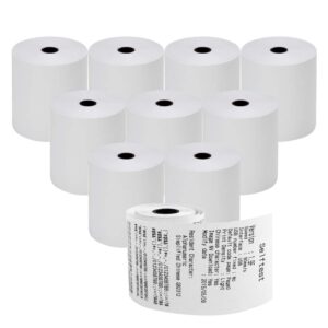 ryhampaper 10 rolls thermal receipt paper, thermal paper 3-1/8" x 230' pos receipt paper, cash register rolls