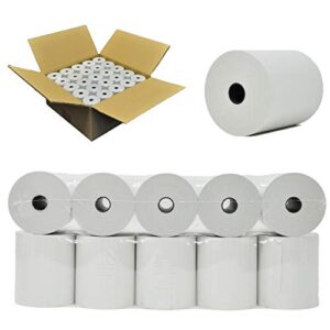 3 1/8 x220 thermal cash register paper (50 pos rolls) certified bpa free - tsp100 m224a tm-t88v cash register thermal paper rolls - registerroll