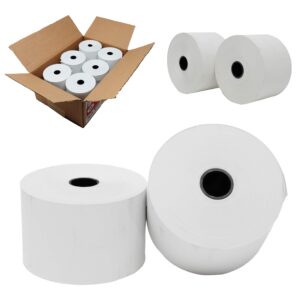 (12 rolls) 2 5/16" x 400' thermal receipt paper rolls (id-71mm - od-84mm) dresser wayne gas system/island printer, pay-at-the-pump, dresser wayne receipt paper, dresser wayne thermal paper bpa free