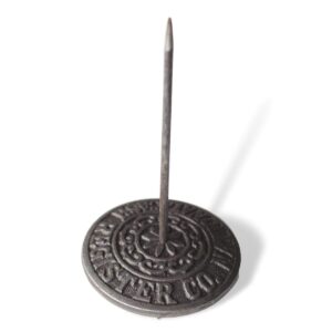 Thorness Vintage cast Iron Cash Register Receipt Spike Paperweight | Desk Receipt Holder | Restaurant Paper Holder | Check Spike | Spindle Rod Bill Holder | Note Spike for Office Home Restaurant