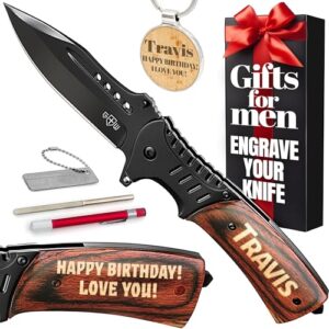 grand way customized pocket knife - personalized gift for men & women dad birthday presents dads father husband mens gifts him anniversary ideas 0207 ps