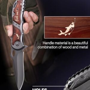 Personalized Gift for Men & Women - Customized Pocket Knife - Gifts for Dad Husband - Custom Engraved Knives - Gift Idea for Birthday Christmas Valentine's Day Anniversary - Present for Father Husband Stepdad 97010 PS