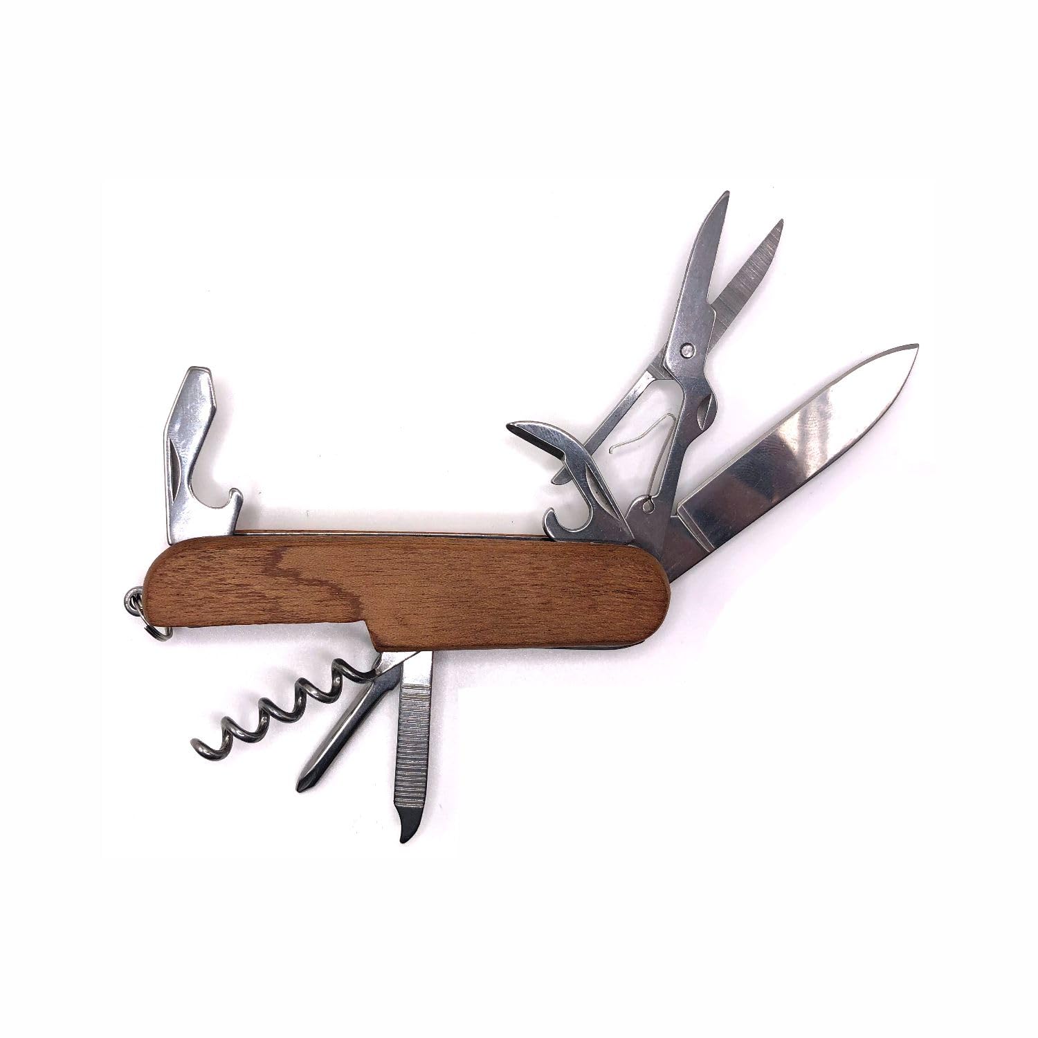 Funny Uncle Gifts Best Effin Uncle Ever Wooden 8-Function Multi-Tool Pocket Knife Laser Engraved Dark Wood Folding Knife Fathers Day