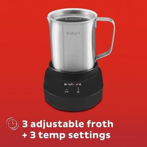 Instant Pot Instant Magic Froth 9-in-1 Electric Milk Steamer and Frother,17oz Stainless Steel Pitcher,Hot and Cold Foam Maker and Milk Warmer for Lattes,Cappuccinos,Macchiato