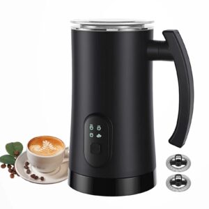 electric milk frother, 4 in 1 milk steamer,11.8oz/350ml automatic warm and cold foam maker for coffee,latte, cappuccino, macchiato, hot chocolate