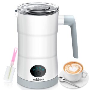 newoer electric milk frother and warmer,4 in 1 automatic milk frothers 400w automatic milk foam maker with hot & cold milk functionality for latte coffee hot chocolates cappuccino