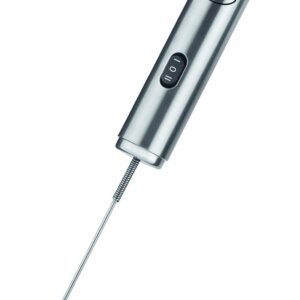 Rösle Stainless Steel Dual Speed Frother, Round Handle, 10.5-inch, Silver