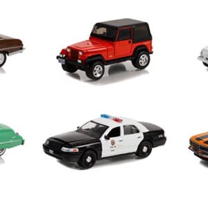 Greenlight 44970 Hollywood Series 37 Complete Set of Six (6) Diecast Models 1:64 Scale