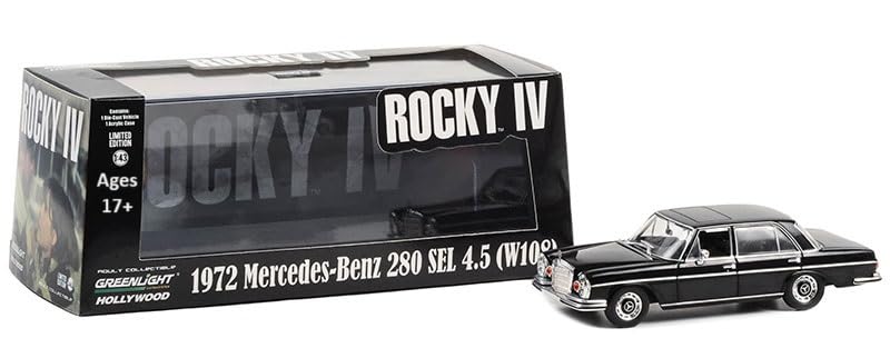 Greenlight 86639 Rocky IV Rocky’s 1972 Mer cedes-Benz 280 SEL 4.5 (W108) 1/43 Scale Diecast