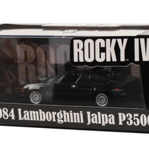 1984 Lambo Jalpa P3500 Black Rocky IV (1985) Movie Hollywood Series 1/43 Diecast Model Car by Greenlight 86638