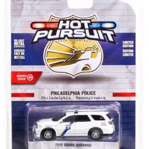 Greenlight 42990-E Hot Pursuit Series 41 - 2019 Dodge Durango - Philadelphia, Pennsylvania Police 1/64 Scale Diecast