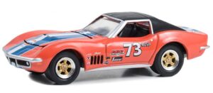 greenlight 41135-b gulf oil special edition series 1-1969 chevy corvette #73 1/64 scale