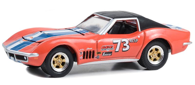 Greenlight 41135-B Gulf Oil Special Edition Series 1-1969 Chevy Corvette #73 1/64 Scale