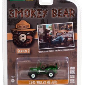 Greenlight 1:64 Smokey Bear Series 2-1945 Willys MB Je.p “Cooperative Forest Fire Prevention Campaign” 38040-A [Shipping from Canada]