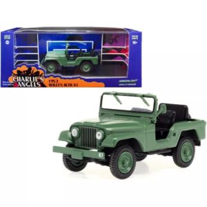 1952 willys m38 a1 matt green charlie's angels (1976-1981) tv series 1/43 diecast model car by greenlight 86606