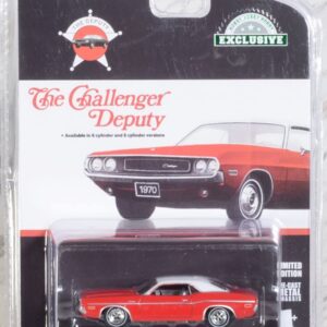 GreenLight 1:64 1970 Dodg&e Challenger - The Challenger Deputy - Bright Red with White Roof (Hobby Exclusive) 30313 [Shipping from Canada]