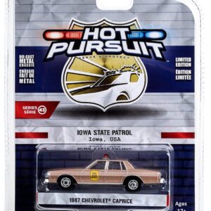 Greenlight 43010-B Hot Pursuit Series 43-1987 Chevy Caprice - Iowa State Patrol 1/64 Scale Diecast