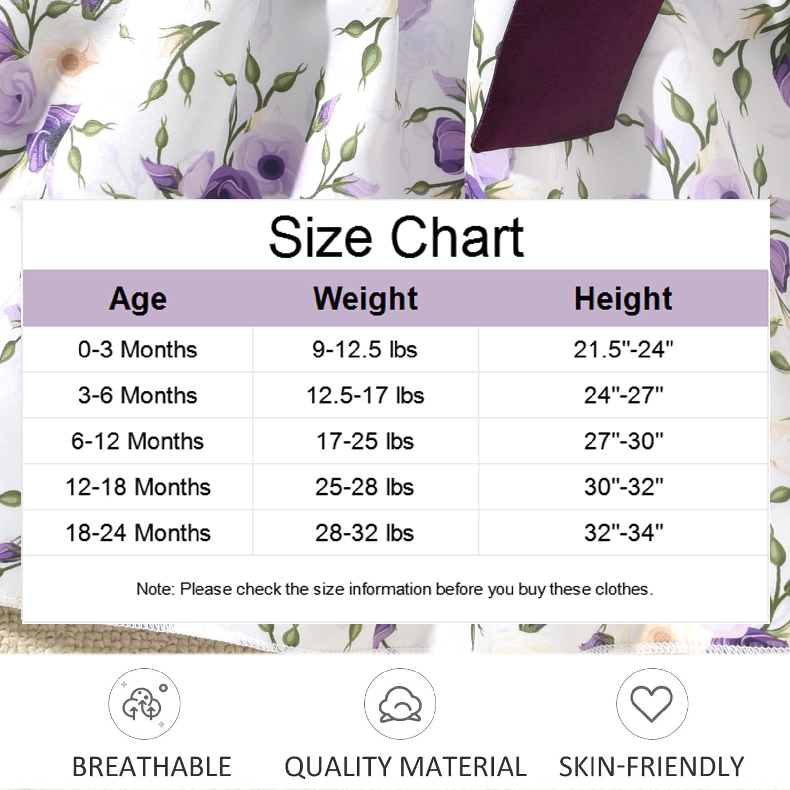 fioukiay 3-6 Months Baby Girls Dress and Velvet Cardigan Sets Infant Girls Casual Floral Print Fall Dresses Winter with Headband