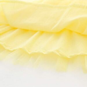 Ncycullo Baby Girls Tutu Dress Toddler Rainbow Tulle Dress Sleeveless Infant Sundress Princess Soft Pom Tutu Dresses 134 Yellow 90