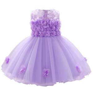 odasdo purple toddler dress, lavender dress for toddler girls, first birthday party cake smash photoshoot tulle baby easter dresses pageant wedding flower girl lace gown light purple 12-18m