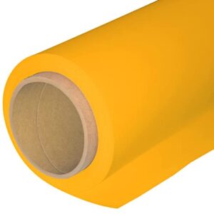 huamei seamless photography background paper, photo backdrop paper (8.9x36 feet, yellow)